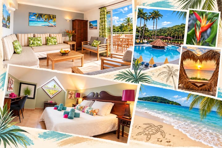 Passion - Grand T3 - Accès Plage Et Hôtel Club - Martinique