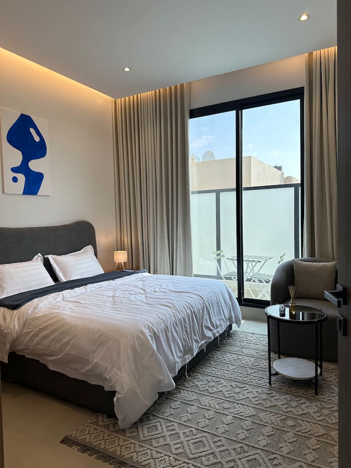 النرجس A- استوديو أنيق تصميم فندقي مع بلكونة#N 206 - Riyadh