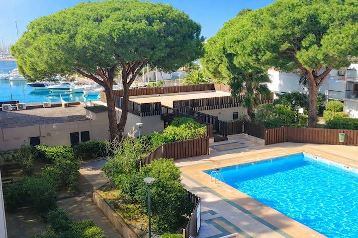 Bel Appt Avec Piscine / Solarium / Vue Portuaire - Gruissan
