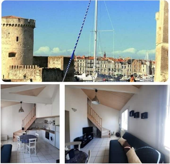 Duplex 3 Ch. Lumineux, Calme, Vieux-port à Pied - ラ・ロシェル