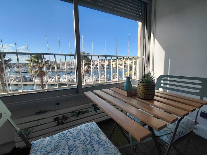 Studio Cabine Cosy à Gruissan - Vue Port & Parking - Gruissan