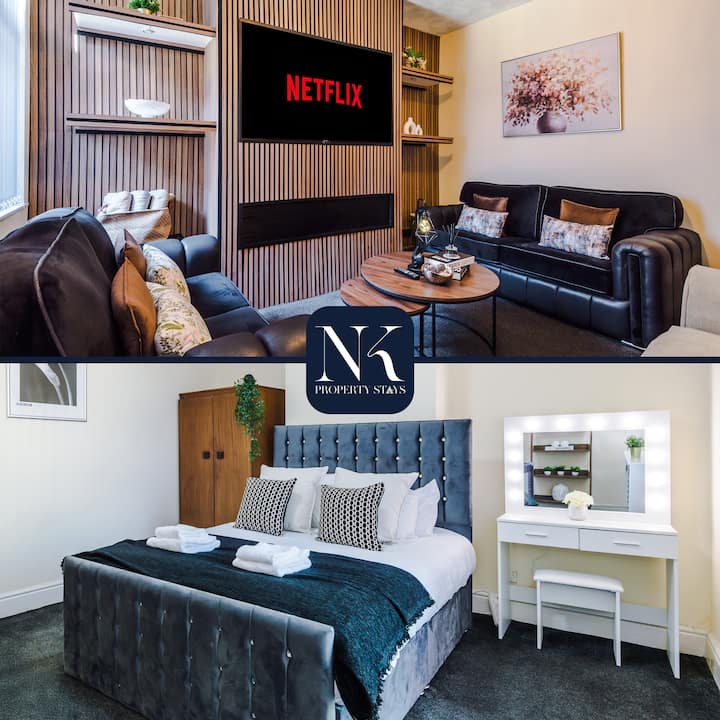 Cosy 3br Home • 65"tv • Etihad-coop • Free Parking - 올덤