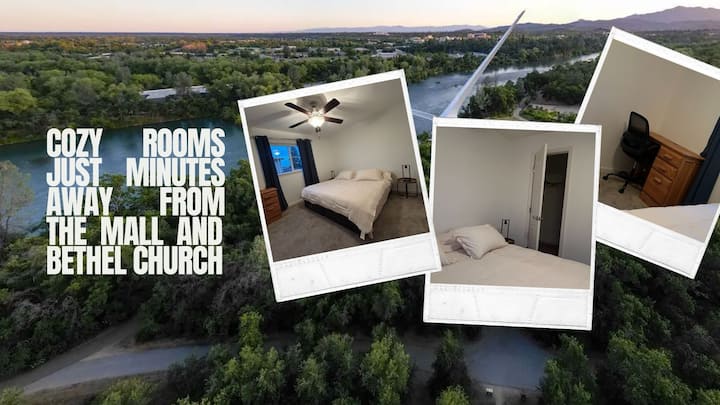 Queen Bedroom Great Location 5 Min To Bethel ! - Redding, CA