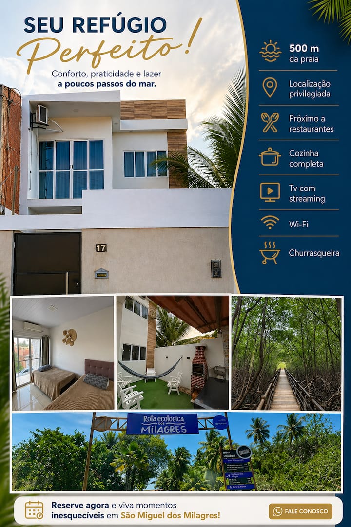 Casa Paraíso Dos Milagres - São Miguel dos Milagres