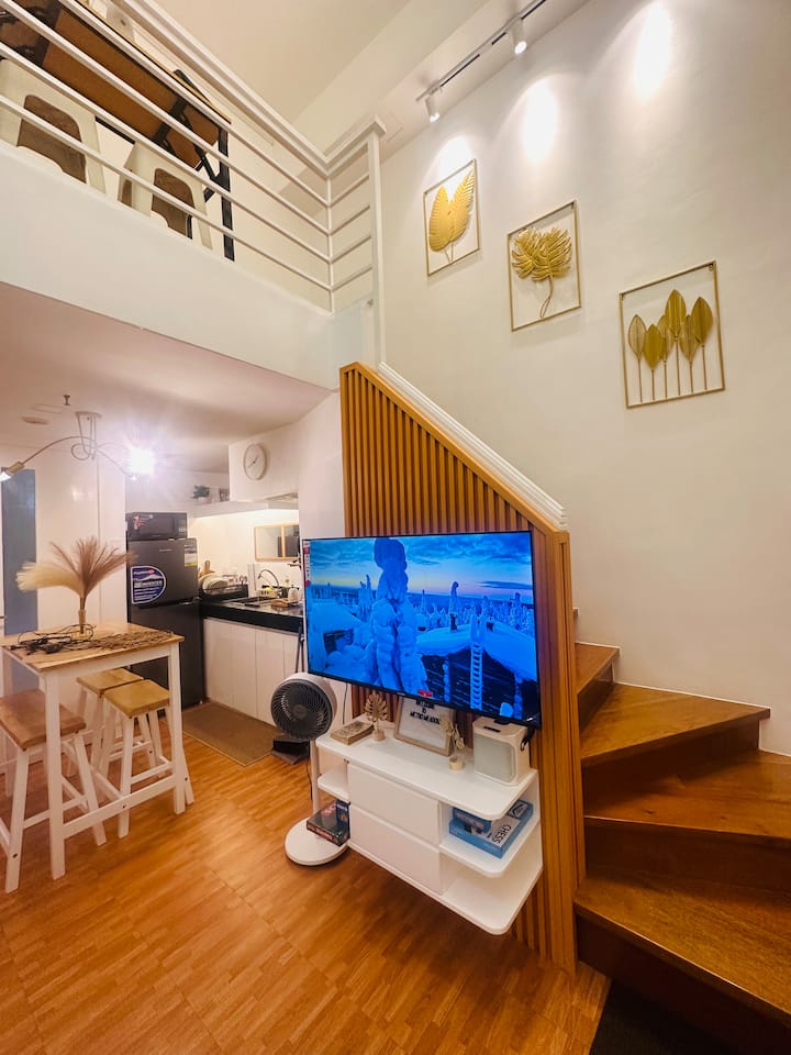Cozyspaciousloft Near Mrt 2br/2cr - Taguig