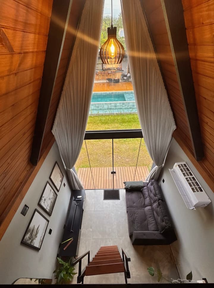 Charming Chalet With Pool In Praia Do Rosa - Imbituba