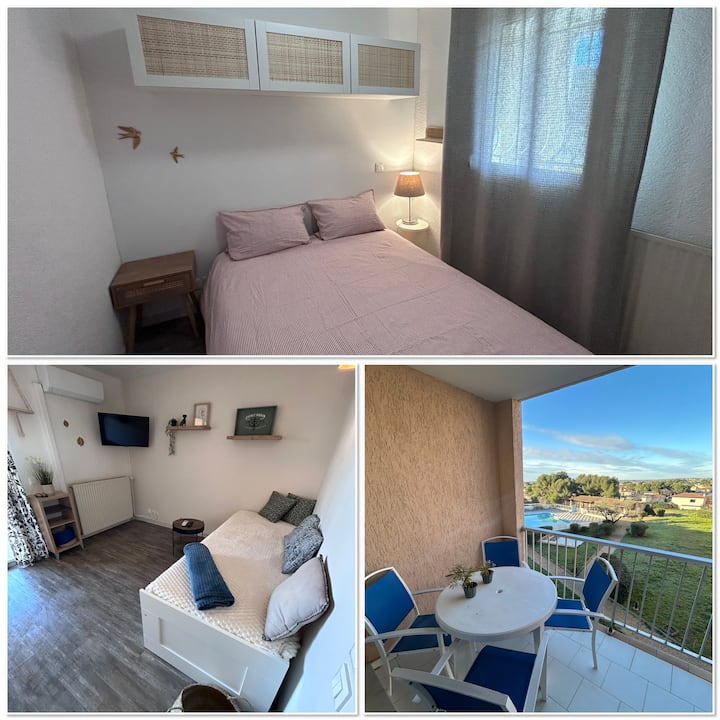 L’écrin De Paille Piscine Parking Climatisé - Balaruc-les-Bains