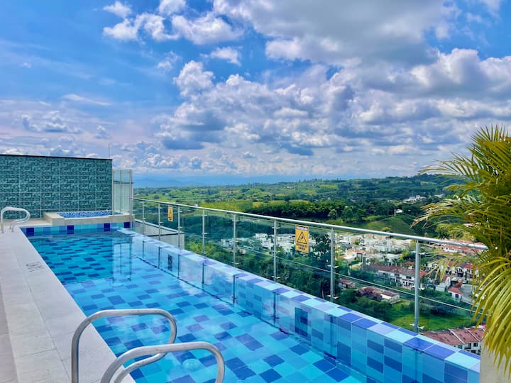 ¡Refugio Moderno! Apartaloft Vista, Wifi Y Encanto - Armenia, Colombia