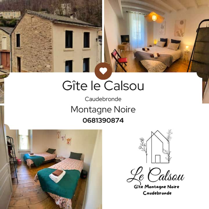 Maison Gîte 6 P 3ch Montagne Noire Jardin Rivière - Aude