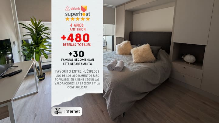 Las Condes / Estudio Wifi / Parking / Metro - Vitacura