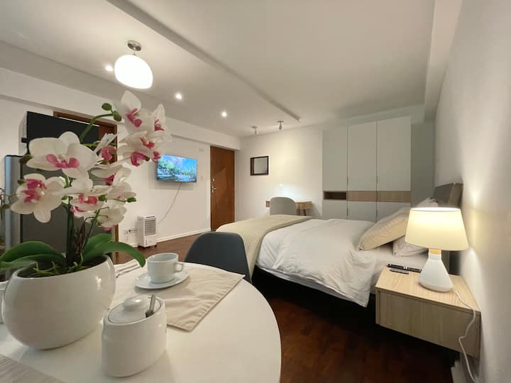Loft/estudio Con Cocina, Air Cooler Miraflores 504 - Lima