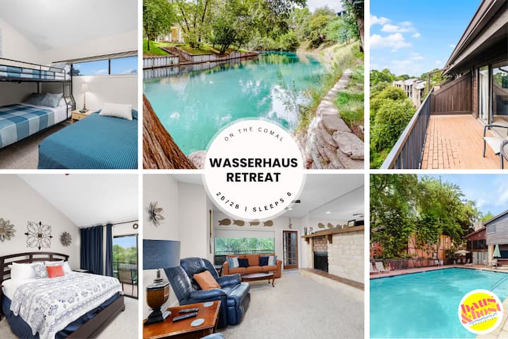 Wasserhaus Retreat | Riverfront| Cw C204 | 2b/2b - New Braunfels, TX