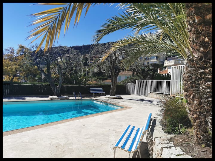 Studio Sécurisé Avec Piscine - Nice
