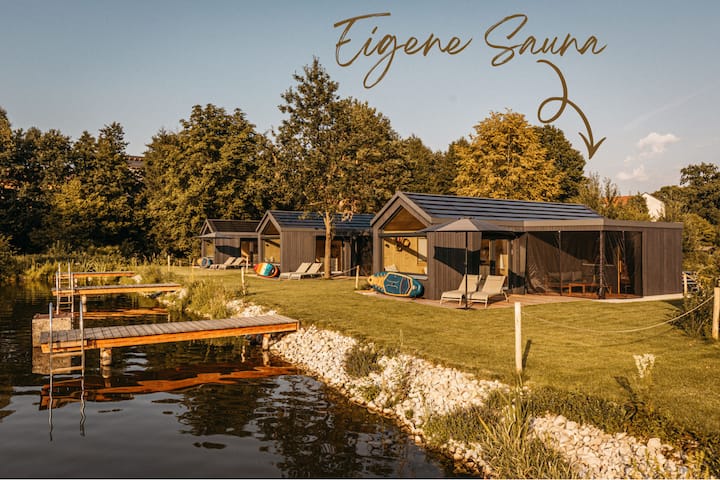 *Lakeside-cabin* Mit Eigener Sauna ⑤ +Hunde - Bavière