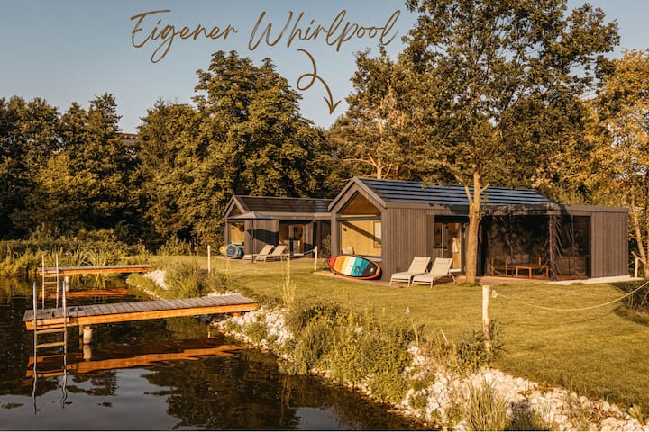 *Lakeside-cabin* Mit Eigenem Whirlpool ⑥ Pet-free - Germany