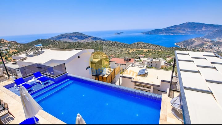 Luxus Villa Galaxy Mit Meerblick - Kalkan