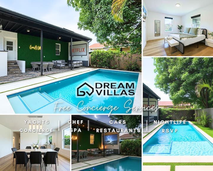 Villa Near Brickell, Private Pool, Outdoor Cinema - Miami, FL