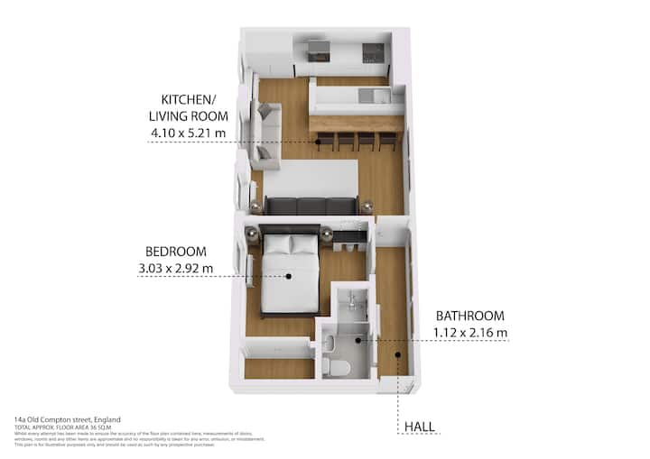 Su-1-d New! Lovely, Quiet One Bedroom Flat In Soho - Londres