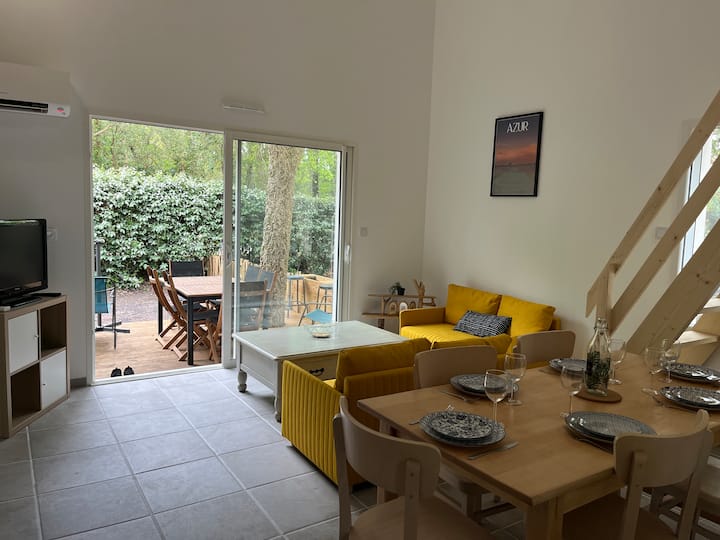 Gites Du Lac : T4 Avec Terrasse Et Jardin - Soustons