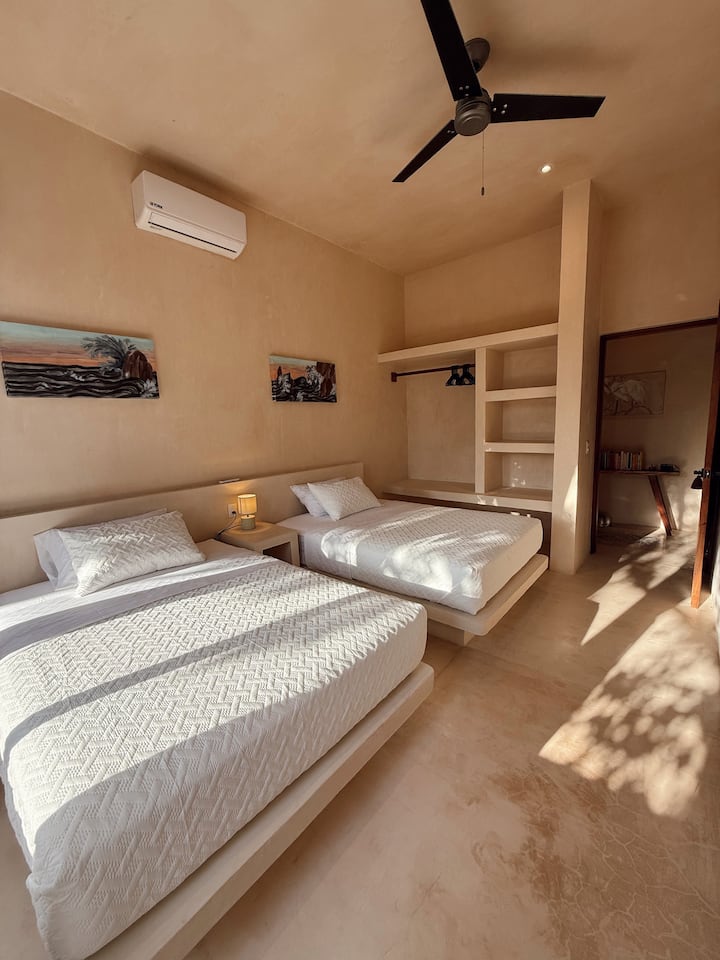 Cuarto Privado Doble En ÁRea Holística - Tulum