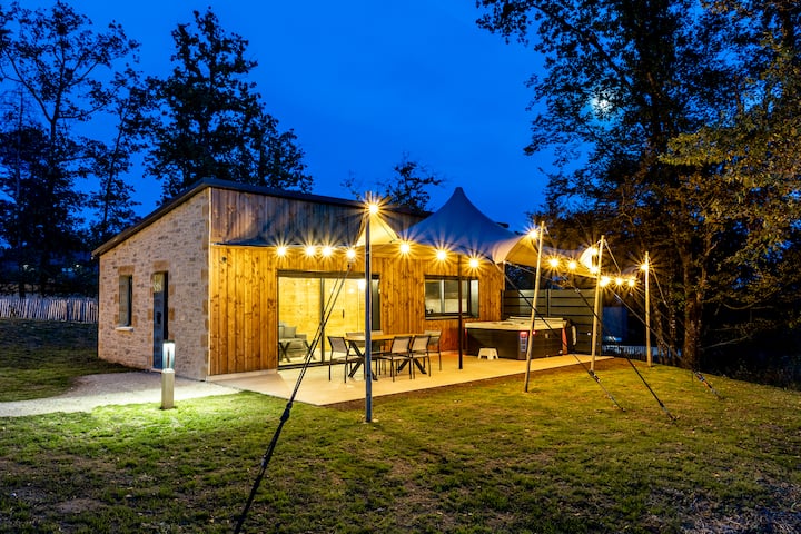 Lepecheternel:lodge Spa Tilleuls - Sarlat-la-Canéda