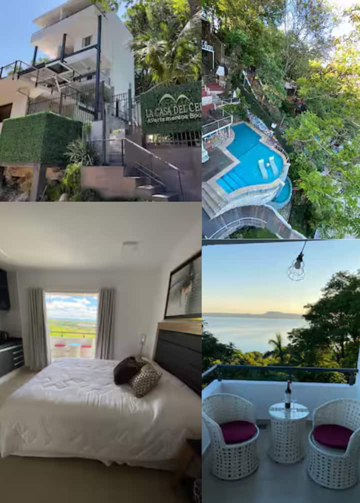 Hab. P/2 Con Balcón Y Vista Al Lago Casa Del Cerro - パラグアイ