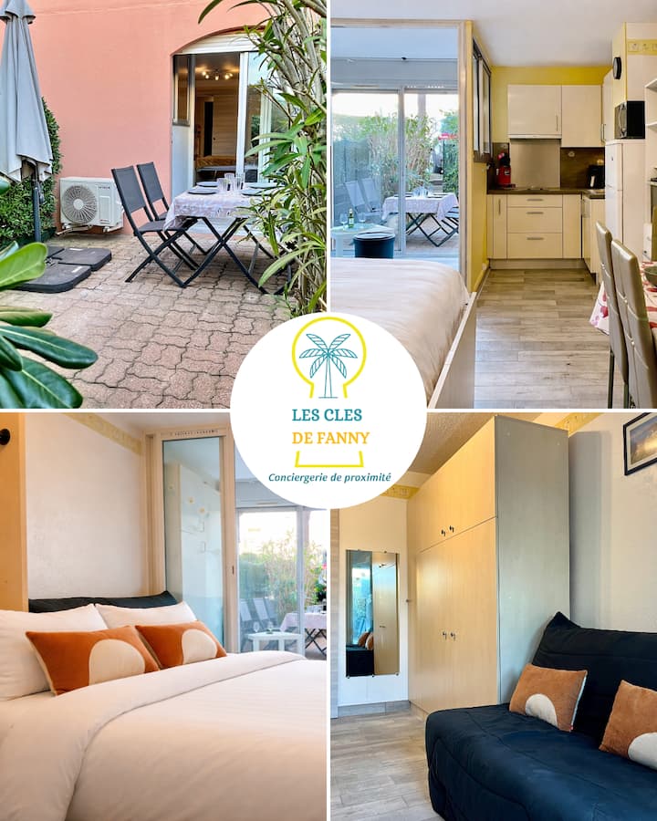 Studio Jules Vernes Clim Wifi Terrasse - Vias