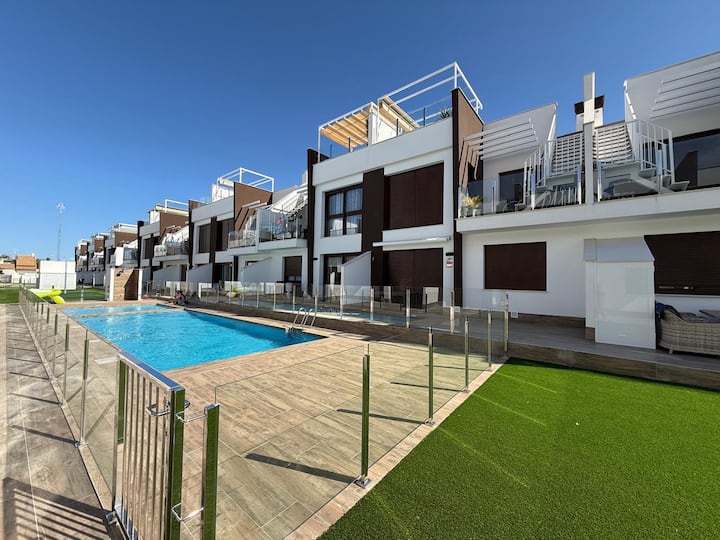 Belich 32 - Rez, 2 Terrasses, Vue Piscine - San Pedro del Pinatar