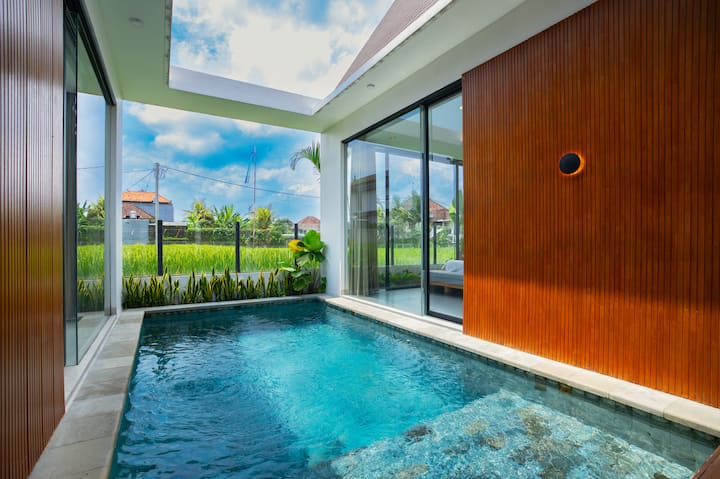 2br Family Villa With Rice Field View In Ubud - Bali