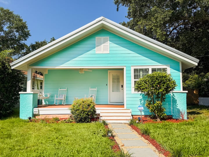 Charming Gulfport Retreat W/ Porch - Near Beach! - 格爾夫波特