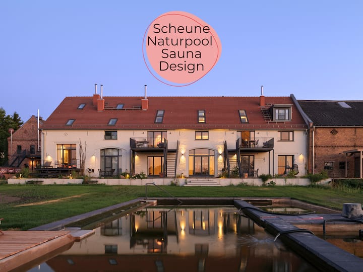 Landloft Linum: Luxury With View, Fireplace, Sauna - Kremmen