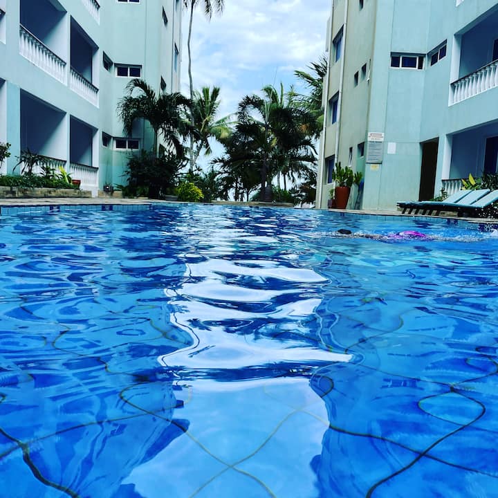 Beachfront 1br Apartment W/ Pool | Bamburi Beach - Mombasa