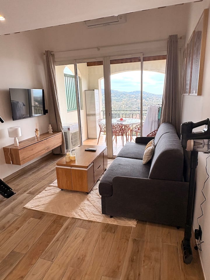 T2 + Mezzanine Sublime Vue Mer - Grimaud