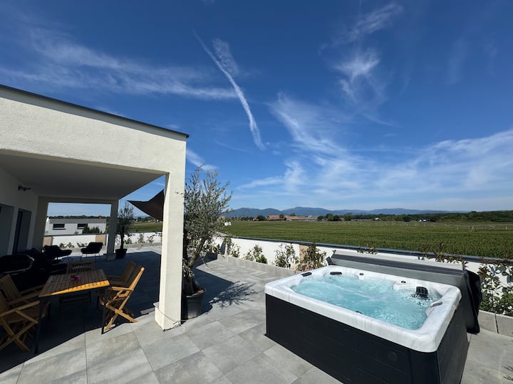 Le Rooftop Vue Montagne – Terrasse & Jacuzzi - Alsace