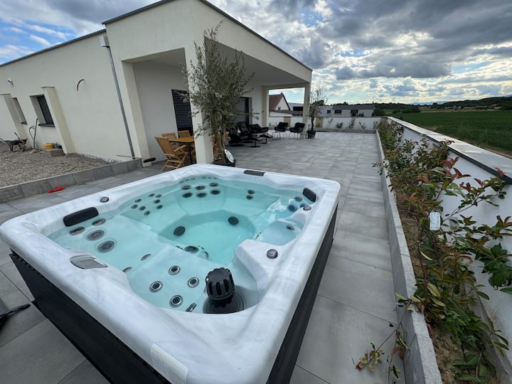 Terrasse, Jacuzzi, Vue Nature - Wittenheim