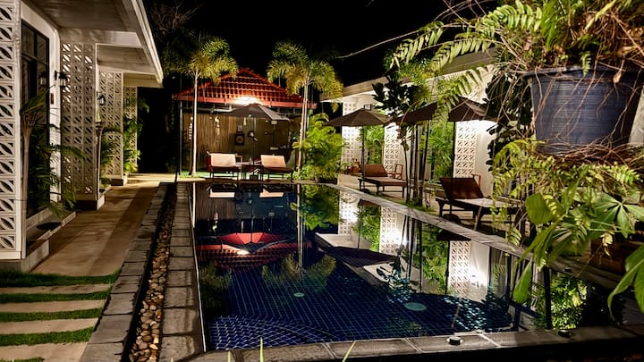 Slt-w-pool View Bungalow | Movie Night | 100mbps - Kambodscha