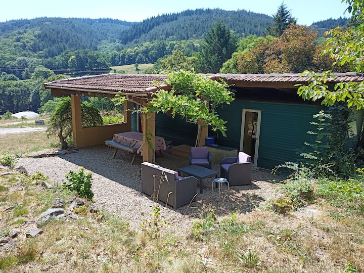 Mobil-home Le Cerisier : Séjour Rétro à La Ferme - Saint-Pons-de-Thomières