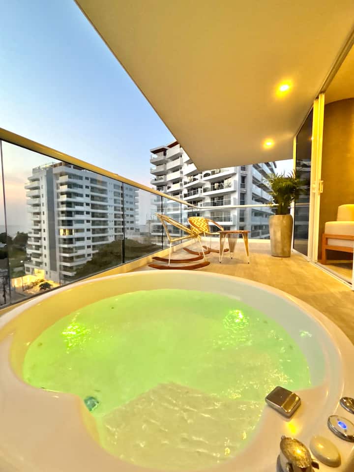 Luxury/private Jacuzzi/hotwater/seaviews/2br/pools - Colombia