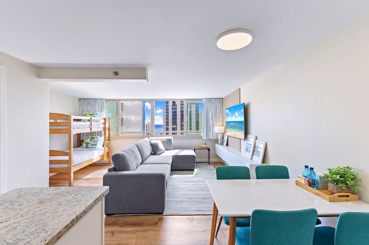 21fl-cozy 1br Family/group Condo-waikiki Beach - O‘ahu, HI