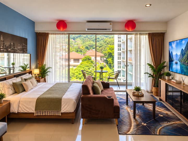 517 Orman & Dağ Manzaralı Tropik Balkon Keyfi - Karon Beach