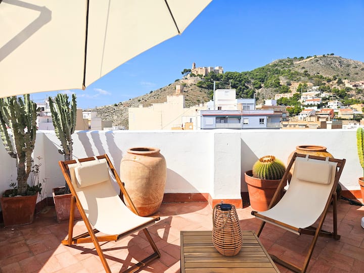ÁTico Con Terraza, Playa Y Vista - Cullera