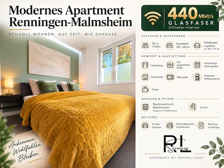 Premium Design Apartment - Renningen