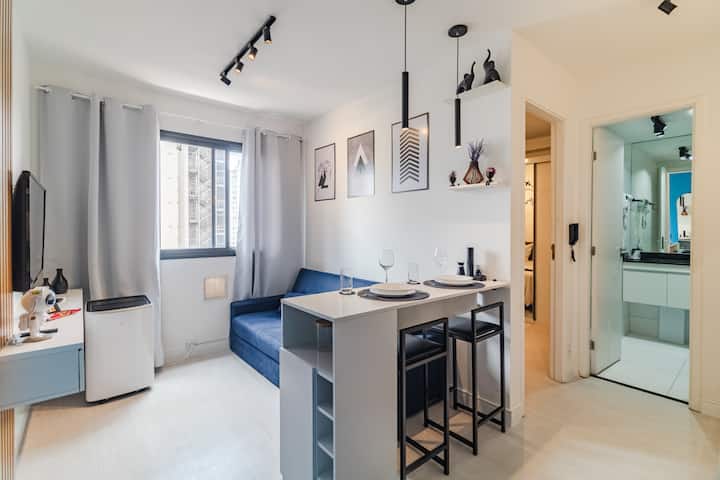 B603 | Ap Conforto C Vaga |Av Paulista & Liberdade - Liberdade