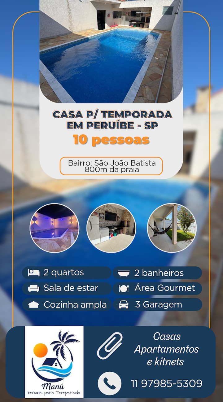 Casa De Praia C/piscina Peruíbe - Peruíbe