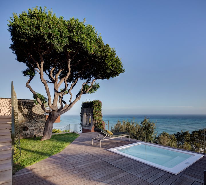 Villa Esclusiva Sul Mare Con Piscina E Jacuzzi - Arenzano