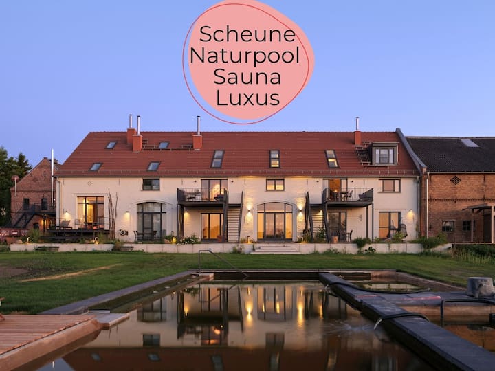 Landloft Linum: Luxury For 6 With Fireplace, Sauna - Kremmen