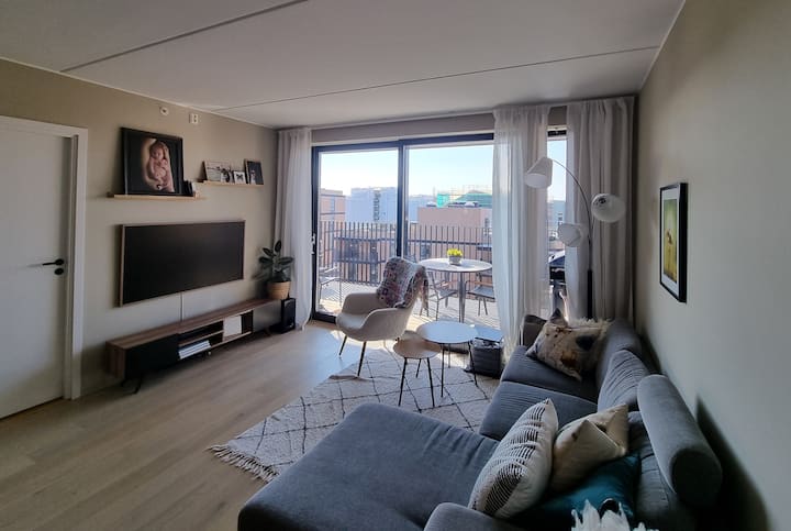 Sentral Leilighet Med Fjordutsikt Og Garasje - Oslo