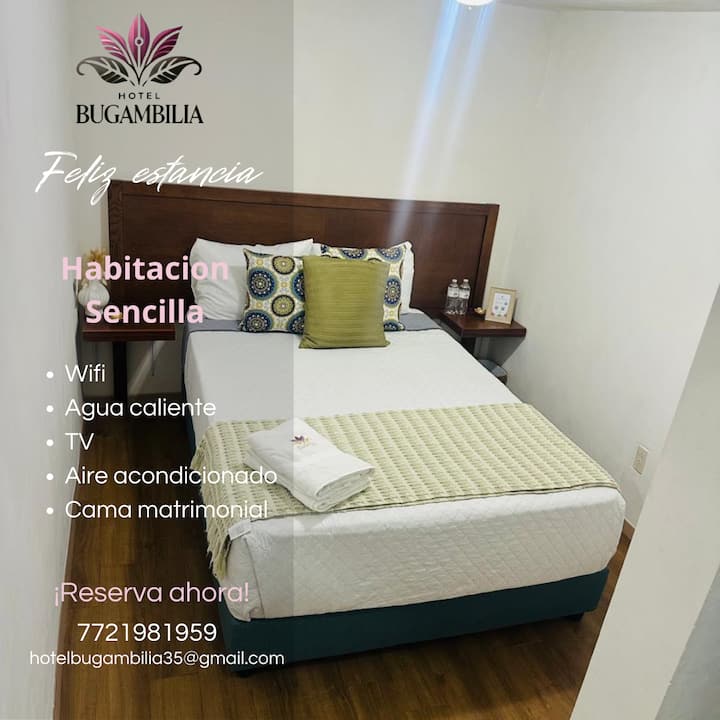 Hotel Bugambilia
(Habitación Sencilla) 1 - Querétaro
