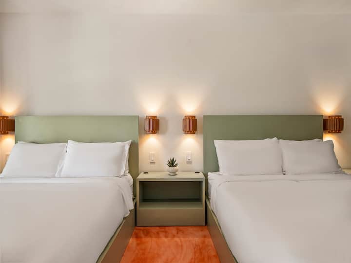 Double Queen Room | Bar | Pool | River Access - New Braunfels, TX