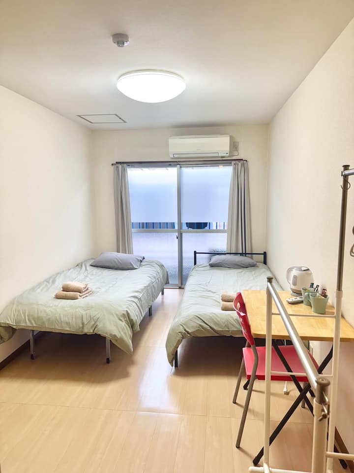 Two Beds Private Quiet Studio -C - 高槻市